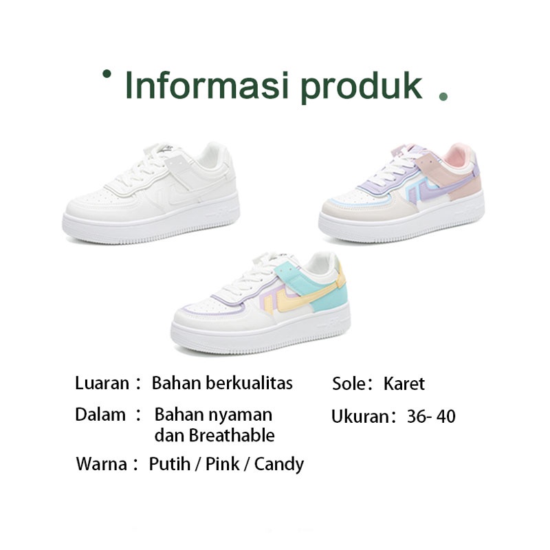 Jual Beeyoo Sepatu Sneakers Wanita Fashion Korea Casual Sport Shoes ...