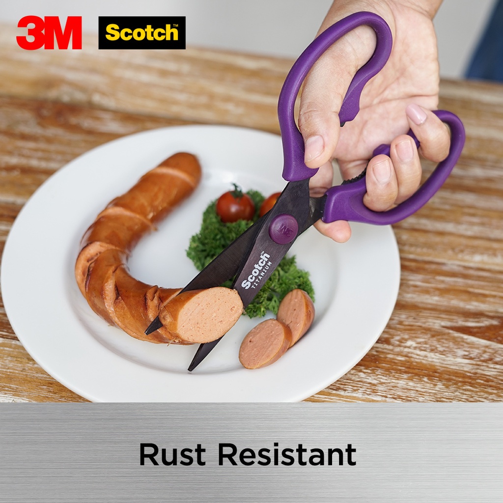 Jual 3M™ Scotch™ Titanium Kitchen Scissors, Gunting Dapur, Bilah kuat ...