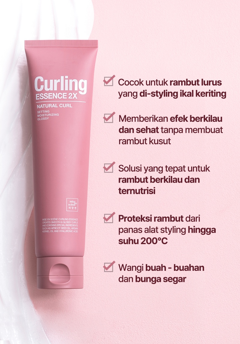 Jual mise en scene Curling Essence 2X Volume Curl 150ml - Krim Rambut ...