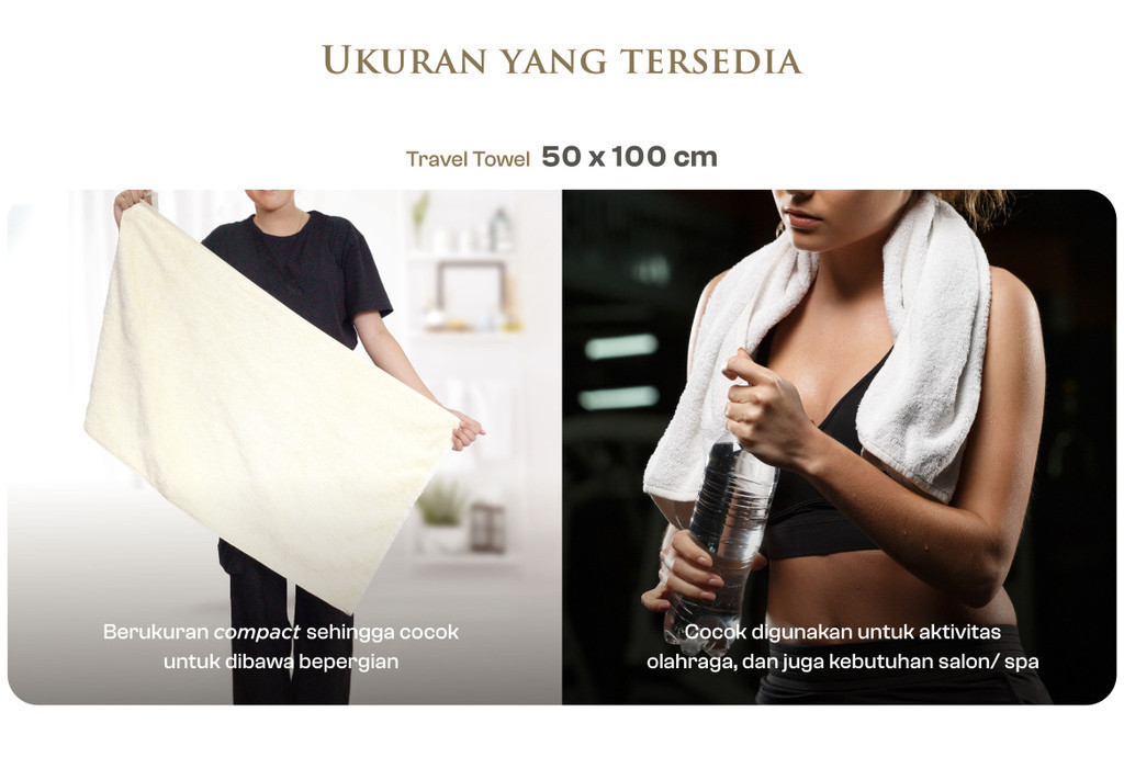 Jual Handuk Terry Palmer Signature - Macaria - Travel Towel 50x100cm ...