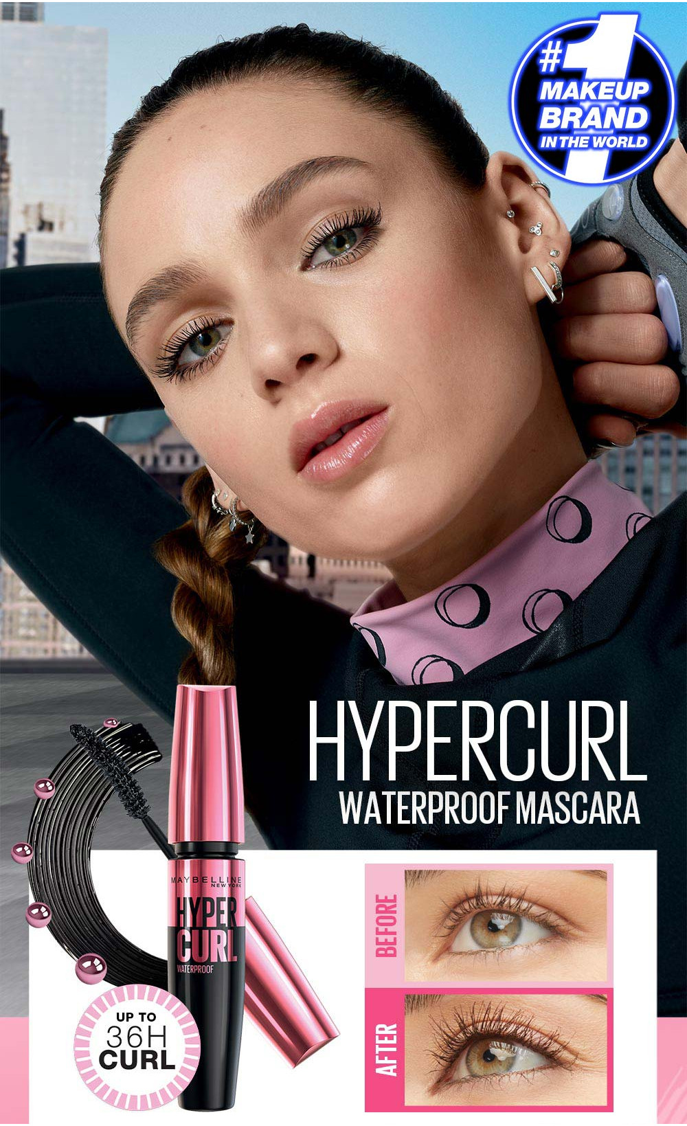 Jual MAYBELLINE OFFICIAL Volume Express Hypercurl Waterproof Mascara 9.2 ml Maskara Eye Make up ...
