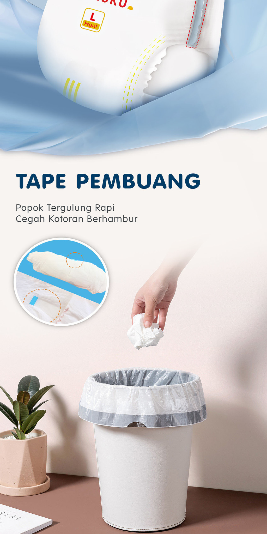 Jual [3 PACK] MAKUKU SAP Diapers Slim / NB28/S38/M32/L34/XL32/XXL28 ...