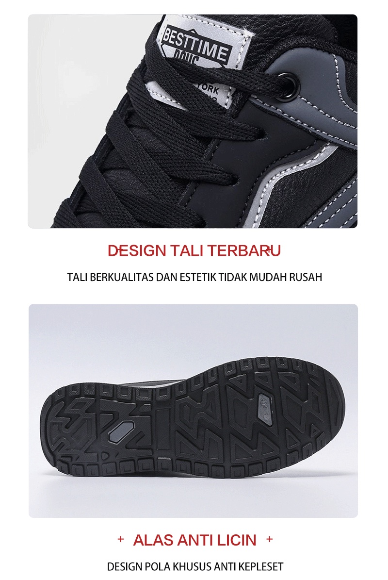 Jual Keeping Sepatu Sneakers Pria Sepatu Olahraga Cowok Sekolah Sepatu Hitam Sports Jalan Kerja ...