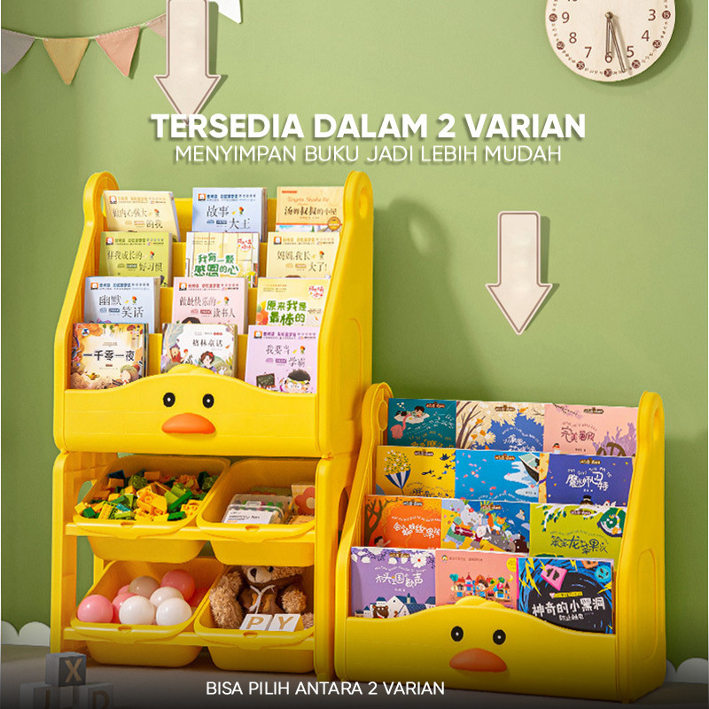 Jual ANGOLA Rak Buku Anak Bebek C01/C02 Baby Bookshelf Rack/Tempat ...