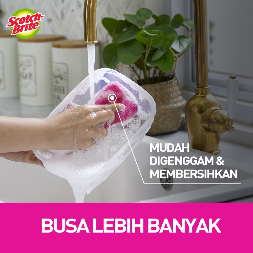 Jual 3M™ Scotch-Brite® Sabut Jaring Anti Gores, Efektif membersihkan ...
