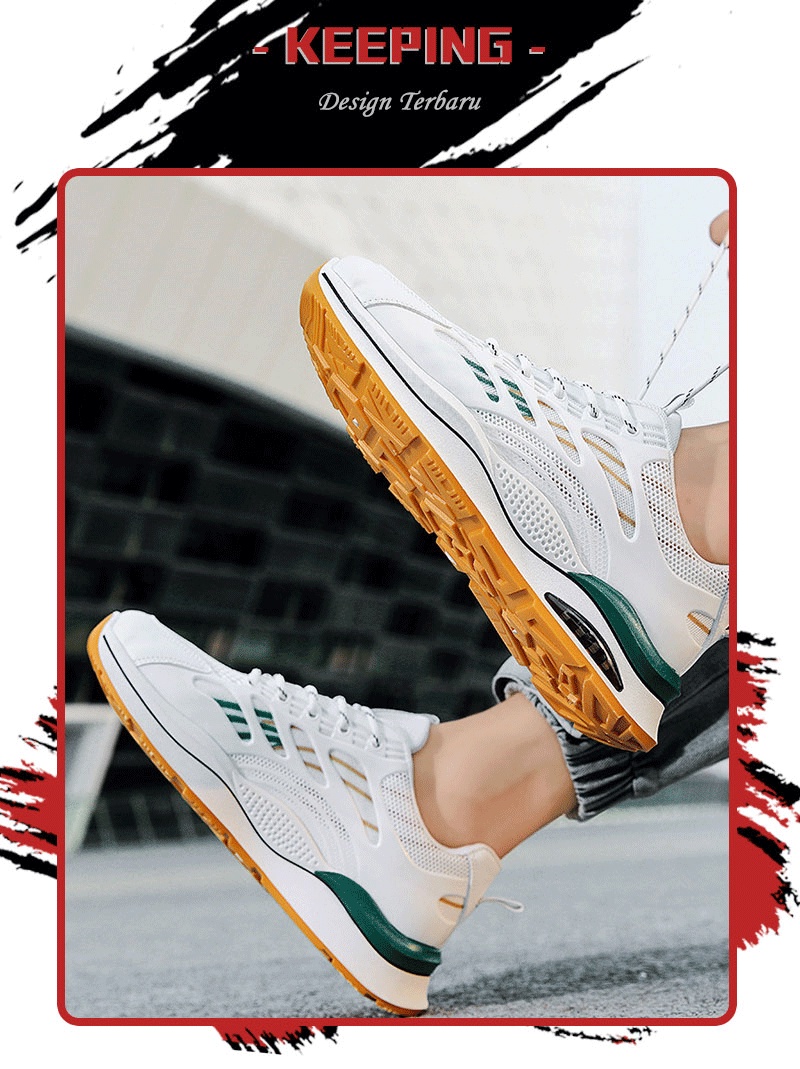Jual Keeping Sepatu Pria Original Sneakers Cowok Putih Sport Sepatu Olahraga Outdoor Casual ...