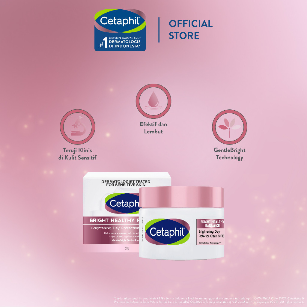 Jual Cetaphil Bright Healthy Radiance Day Protection Cream SPF15 50g ...