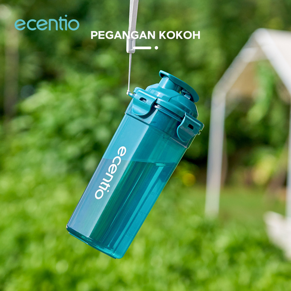 Jual ecentio botol minum Portable 500ml aesthetic Olahraga bottle tail ...