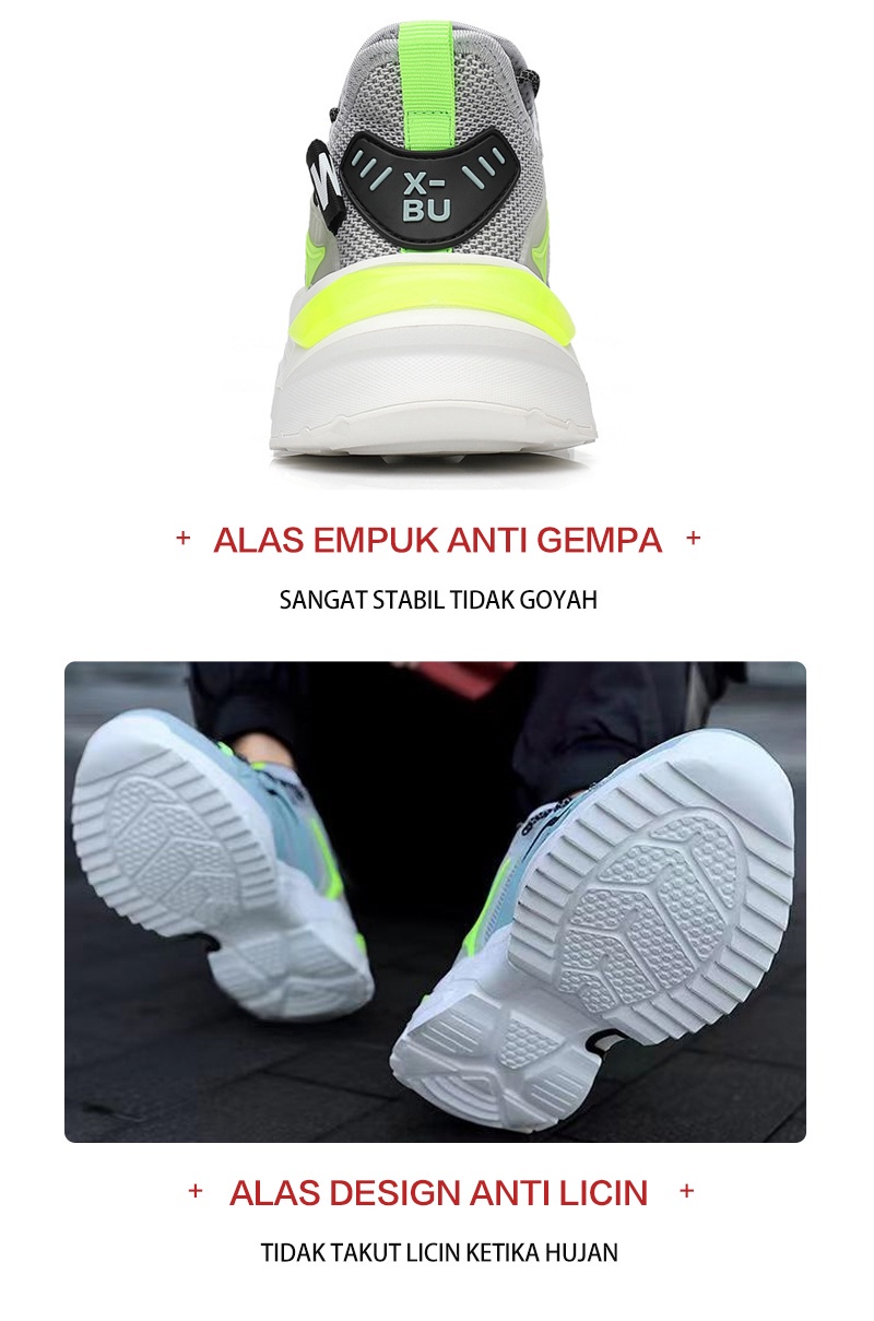 Jual Keeping Sepatu Sneakers Pria Sepatu Olahraga Lari Cowok Jalan ...