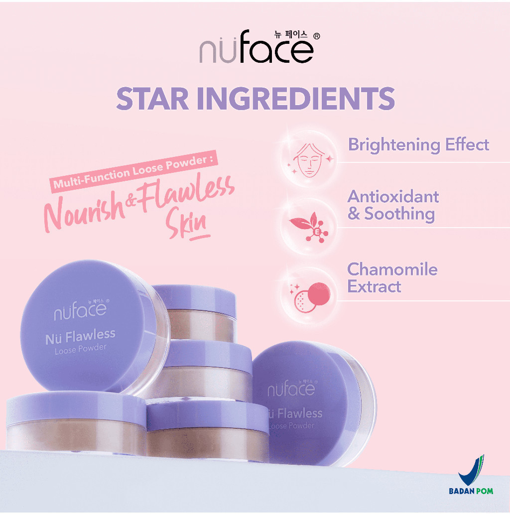 Jual Nuface Loose Powder Light Beige /Medium Beige /Warm Beige Paket ...