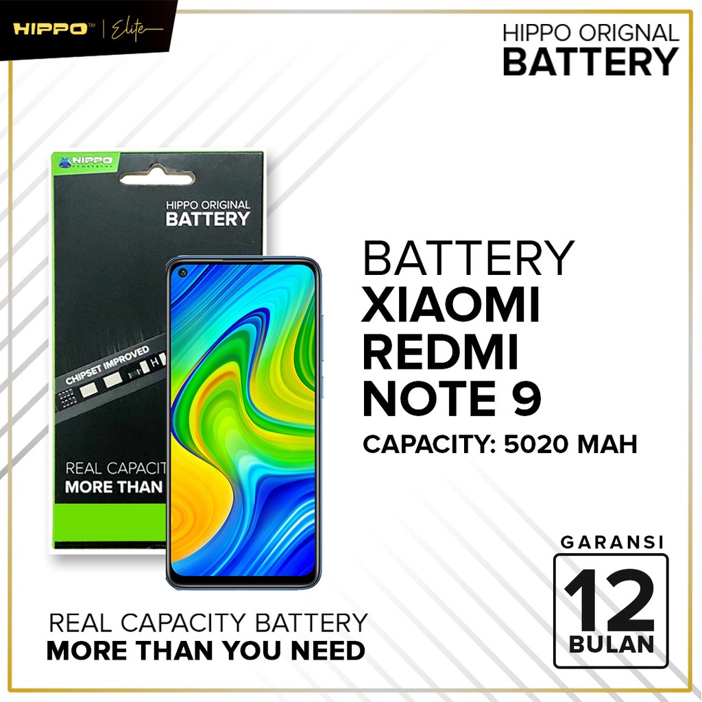 Jual Hippo Baterai Xiaomi Redmi 9 / Redmi Note 9 BN54 Original Battery ...