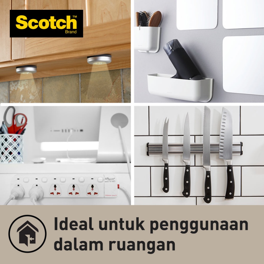 Jual 3M™ Scotch® Double-Sided Mouting Tape Indoor, Perekat kuat untuk ...