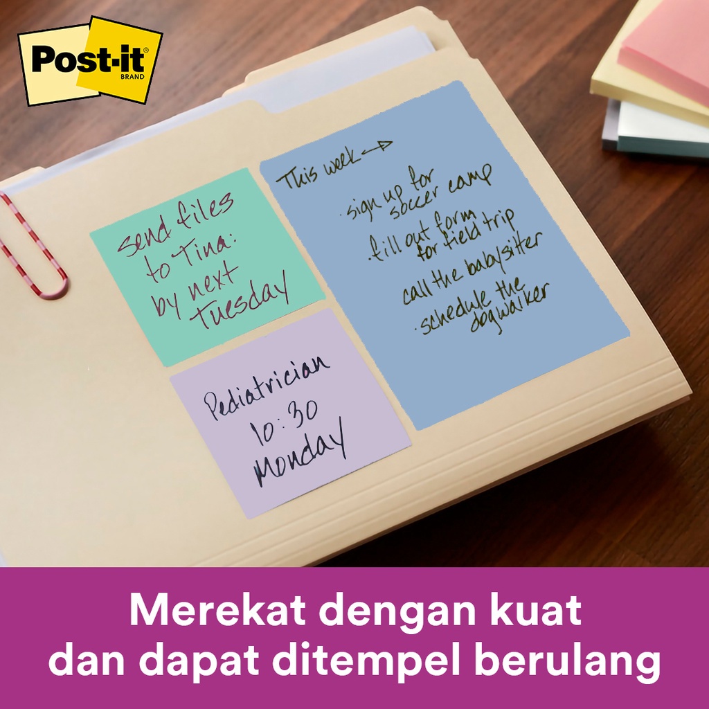 Jual 3M™ Post-it® Super Sticky Notes, Memo Tempel, 3321-3SSJP, 2x Lebih ...