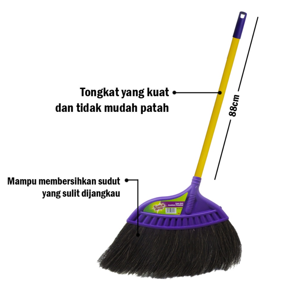 Jual 3M™ Scotch-Brite™ Sapu ijuk, Awet dan kuat, 1 pc, Untuk menyapu ...