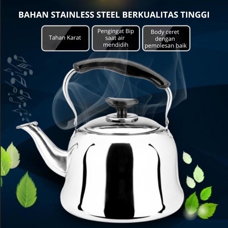 Jual Royalstar Ceret Teko Stainless Bunyi Siul Anti Karat Ceret Bunyi Untuk Masak Air Stainless ...