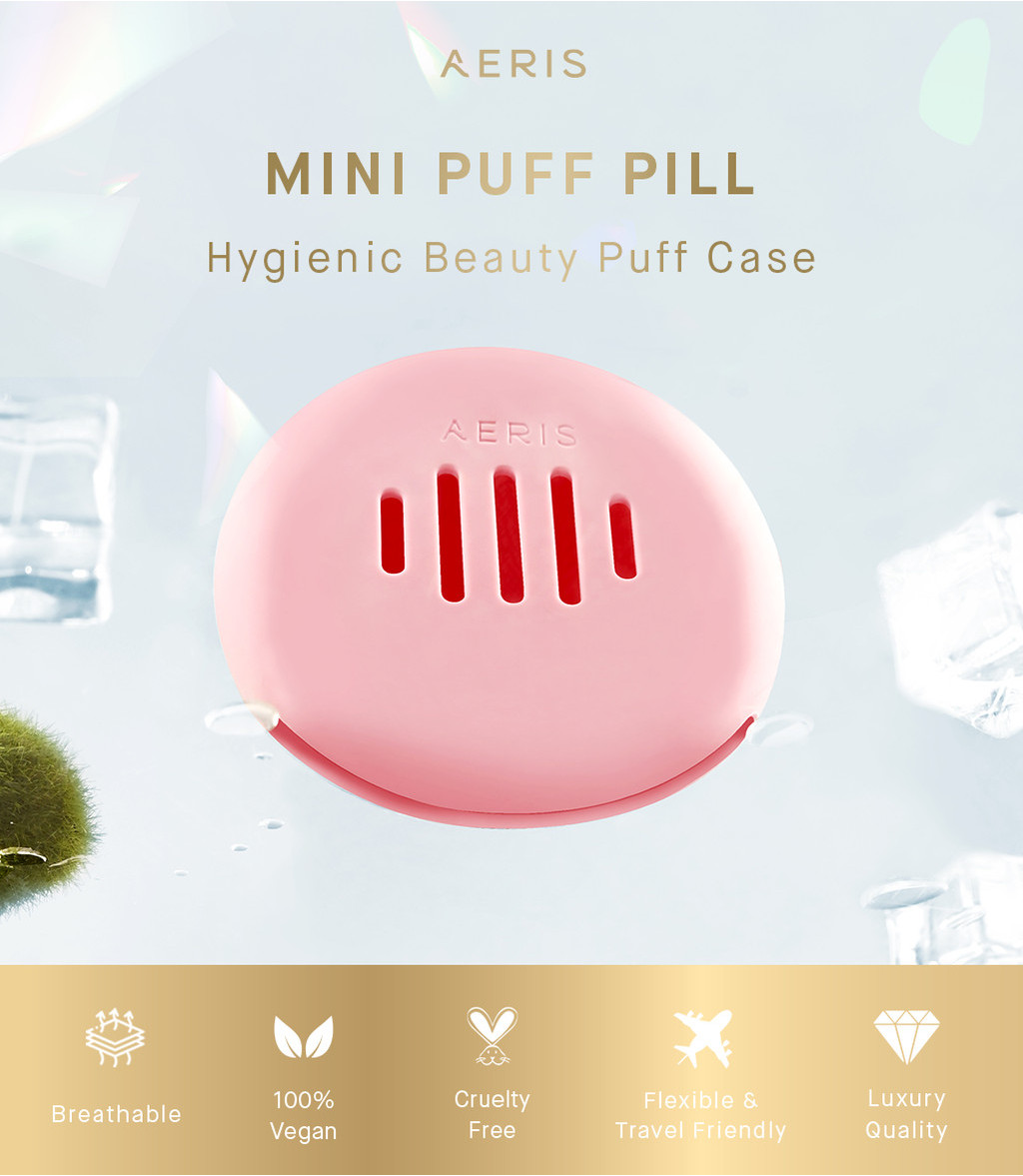 Jual Aeris Beauté Mini Puff Pill | Case Pelindung Tempat Penyimpanan ...