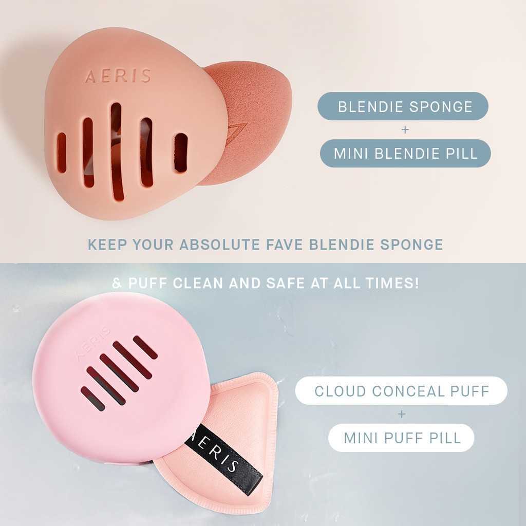 Jual Aeris Beauté Mini Puff Pill | Case Pelindung Tempat Penyimpanan ...