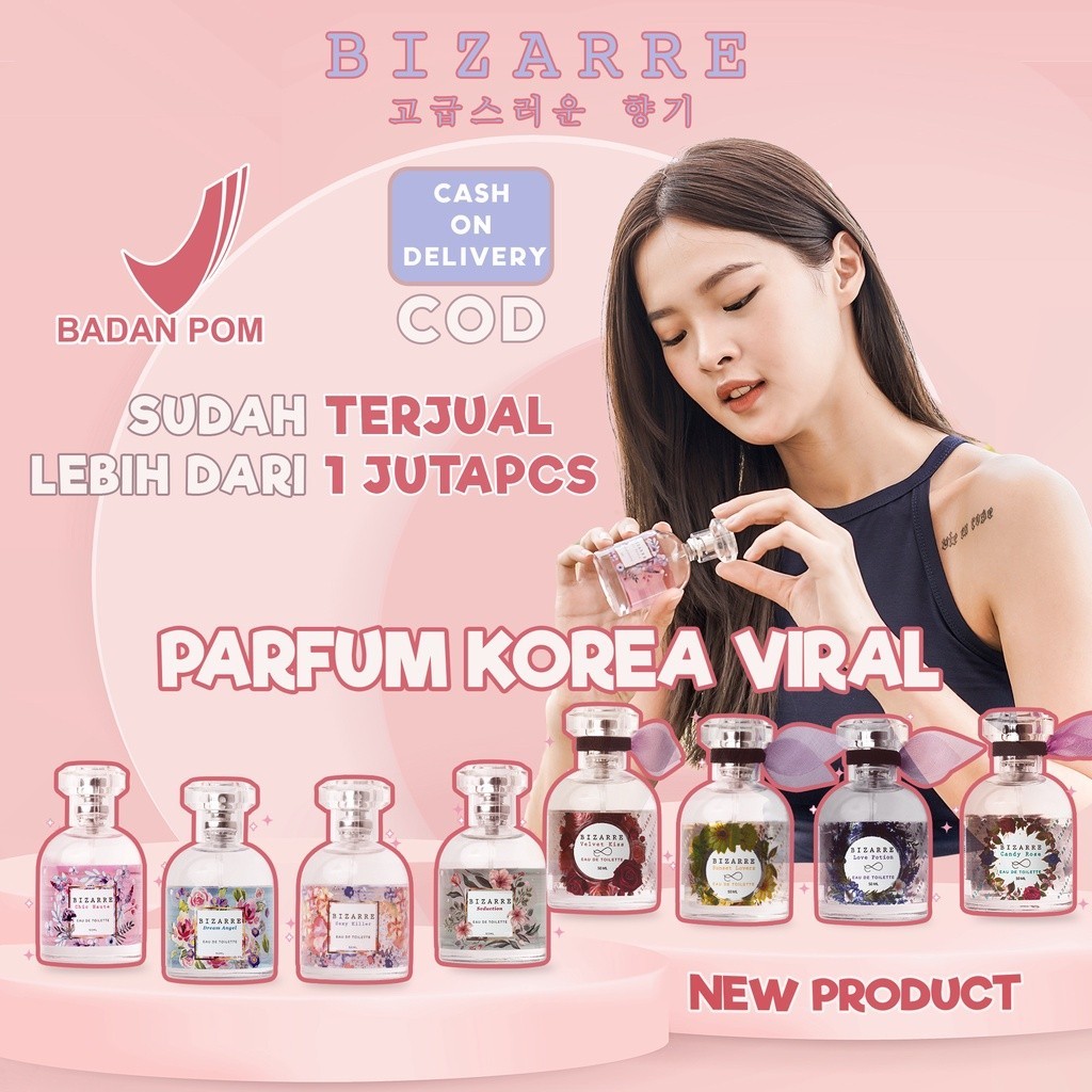 Jual BIZARRE Parfum Wanita Eau De Toilette EDT Parfum Tahan Lama 50 ML ...