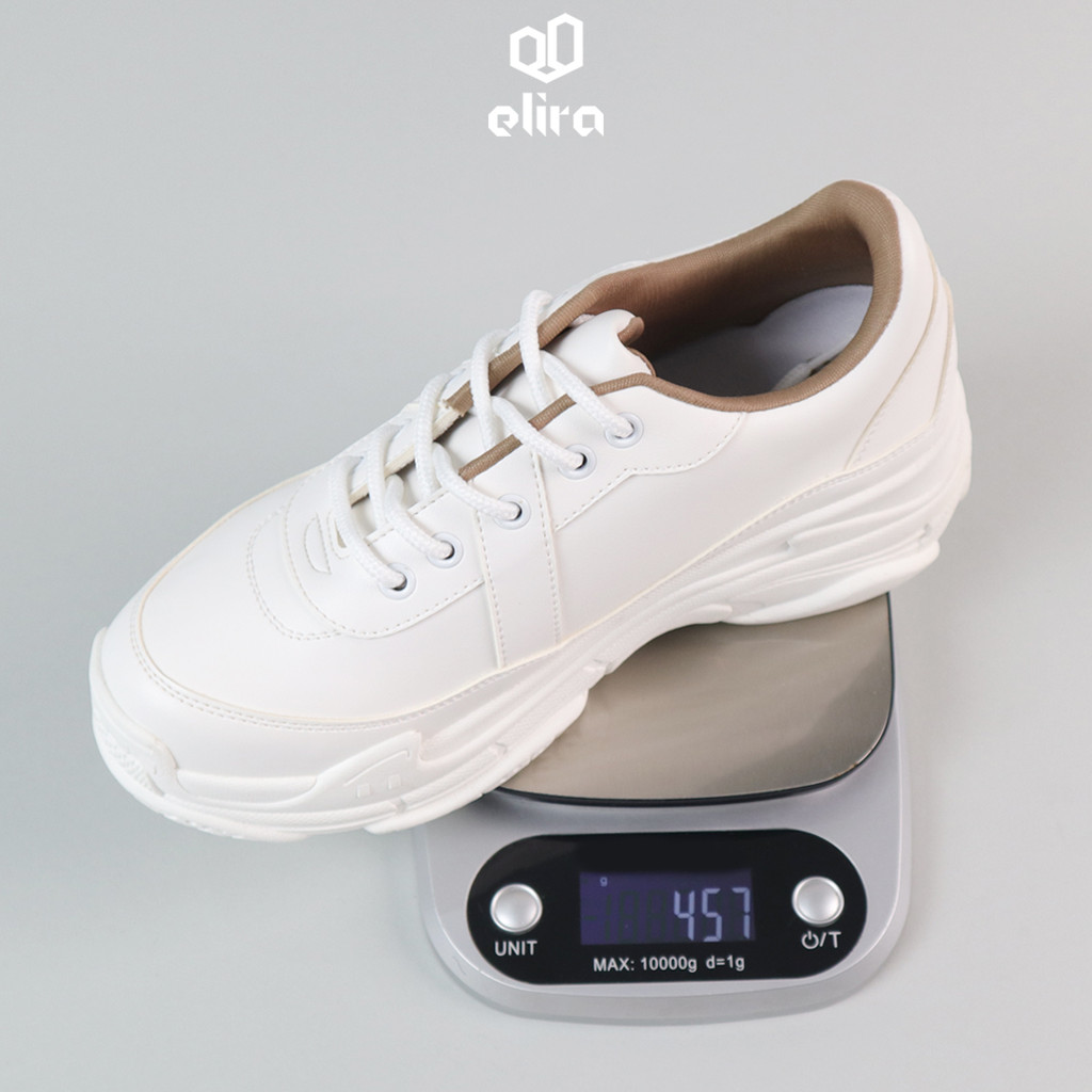 Jual ELIRA Sepatu Chunky Sneakers Wanita DUSTIN White Cream Black ...
