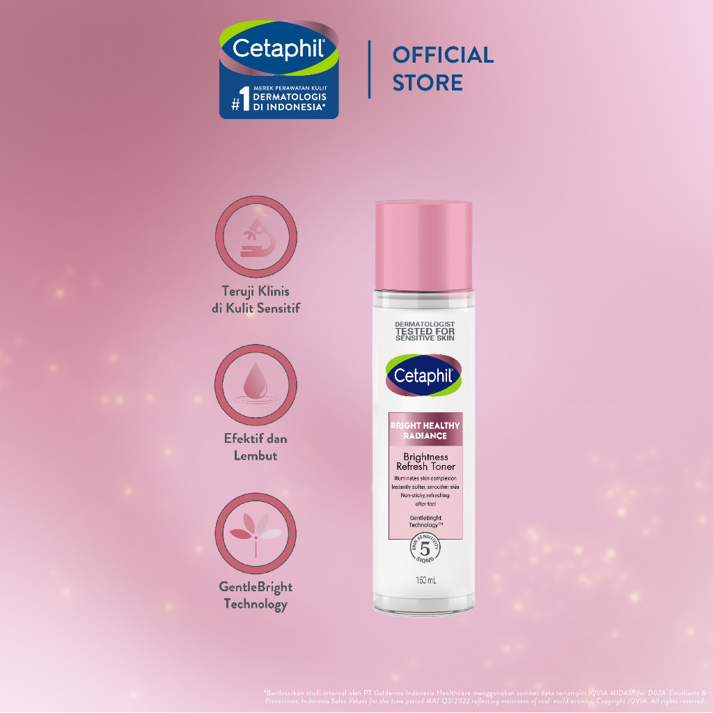 Jual Cetaphil Bright Healthy Radiance Brightness Refresh Toner 150g ...