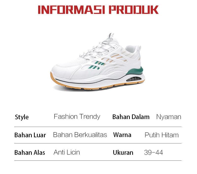 Jual Keeping Sepatu Pria Original Sneakers Cowok Putih Sport Sepatu Olahraga Outdoor Casual ...