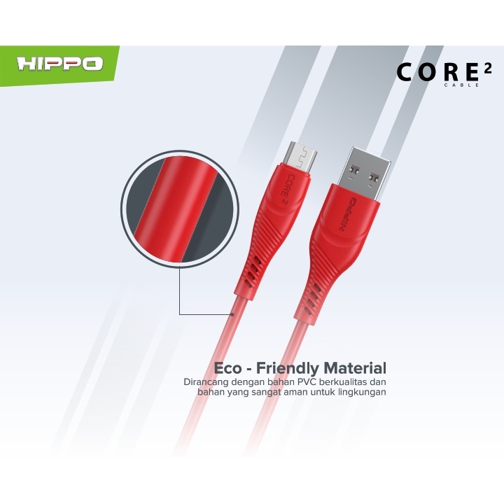 Jual Hippo Core2 Kabel Data & Cable Charger Quick Charge Fast Charging ...
