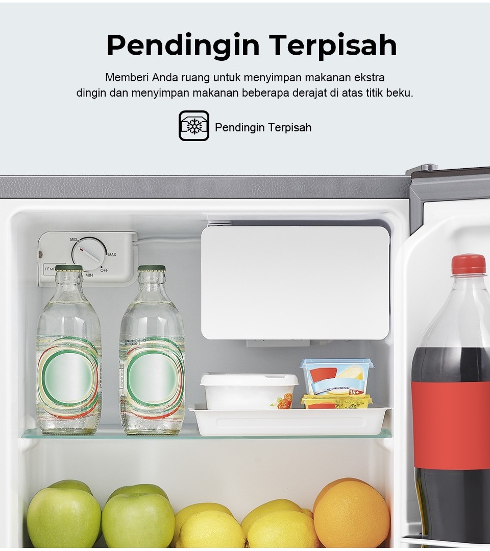 Jual Hisense Kulkas RR58D4IGN Refrigerator Mini Bar Kapasitas 42L Warna ...