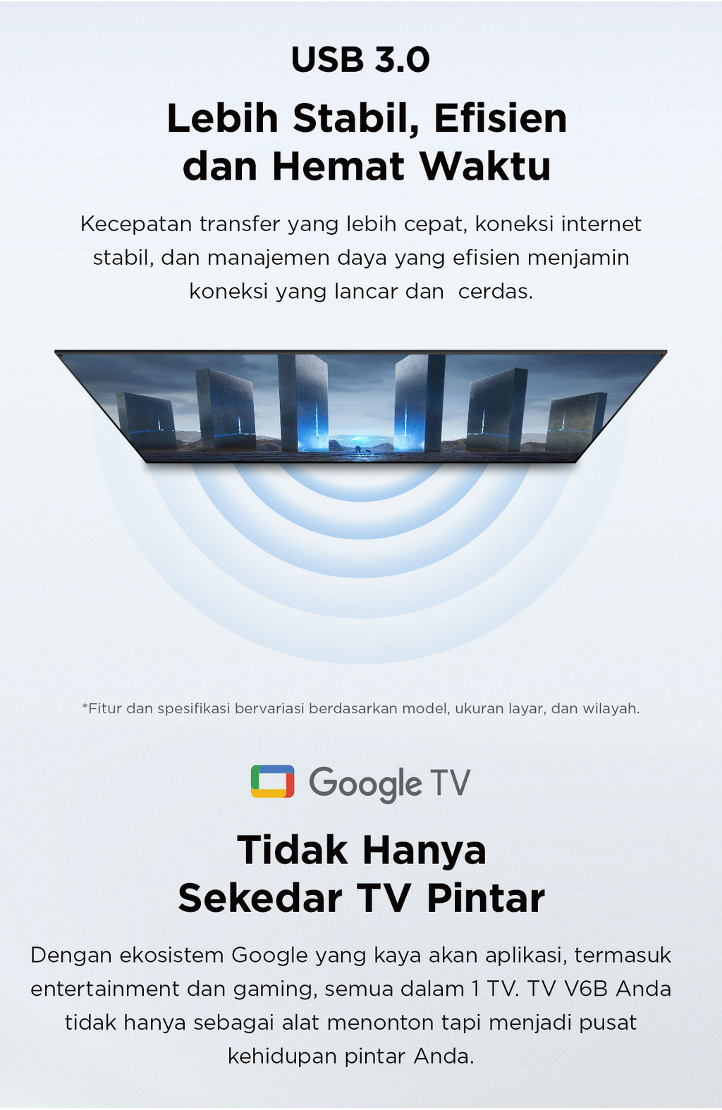 Jual [4K Big Google TV] TCL 75 Inch V6B - Smart UHD - T-Screen - Dolby ...