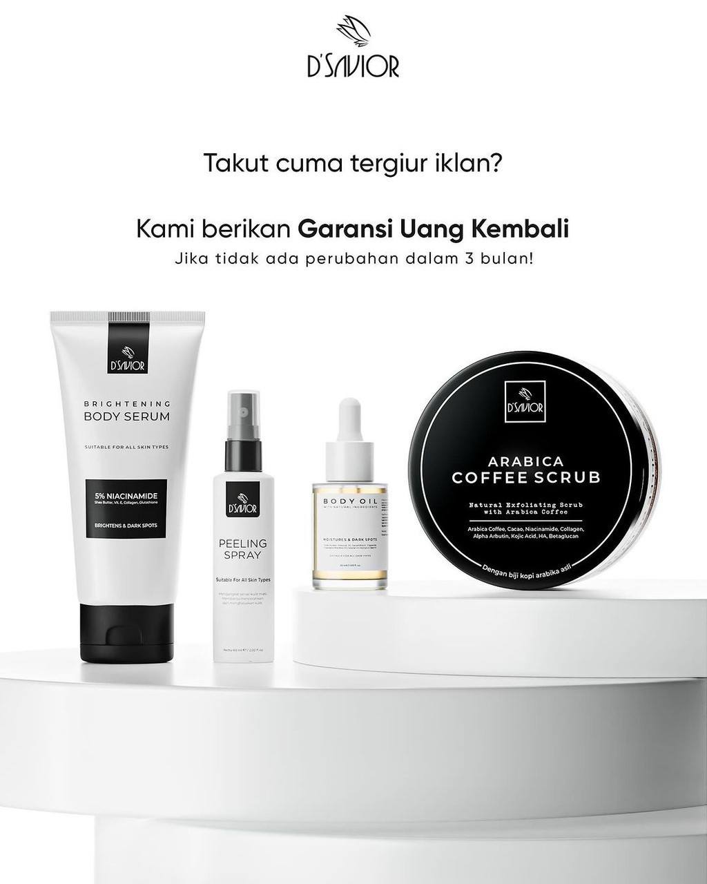 Jual D'SAVIOR Bundling Isi 2 Brightening Body Serum Bilancia dan ...