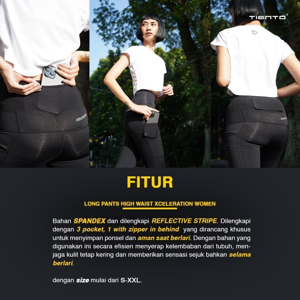 Jual Tiento Celana Legging Pants High Waist Sports Leging Panjang ...