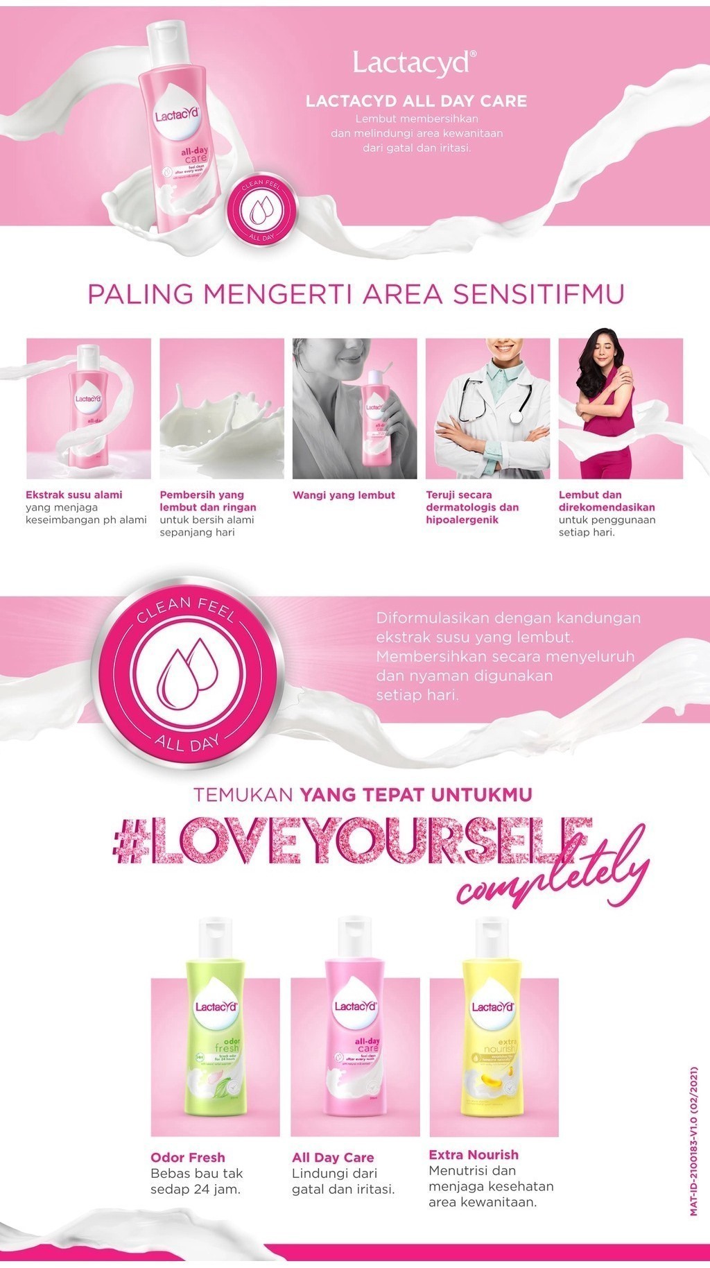 Jual Lactacyd All Day Care Feminine Wash 60mL - Pembersih Kewanitaan untuk Melindungi dari Gatal ...