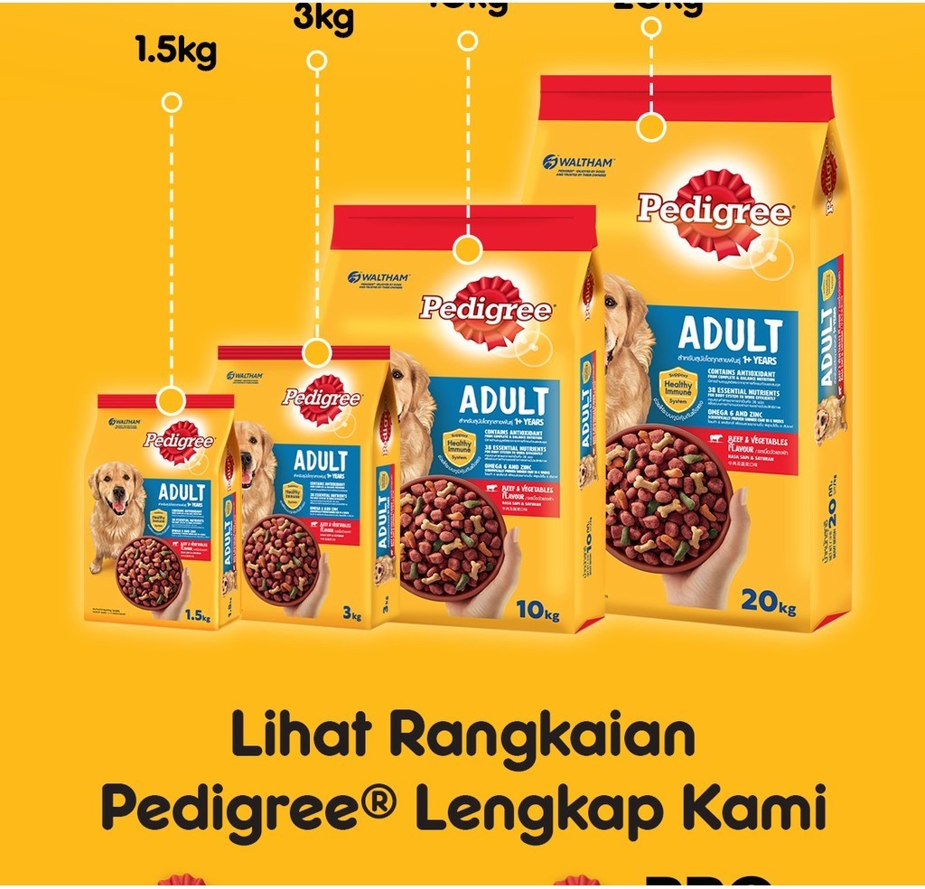 Jual PEDIGREE Makanan Anak Anjing NutriDefense Rasa Ayam Telur dan Susu ...