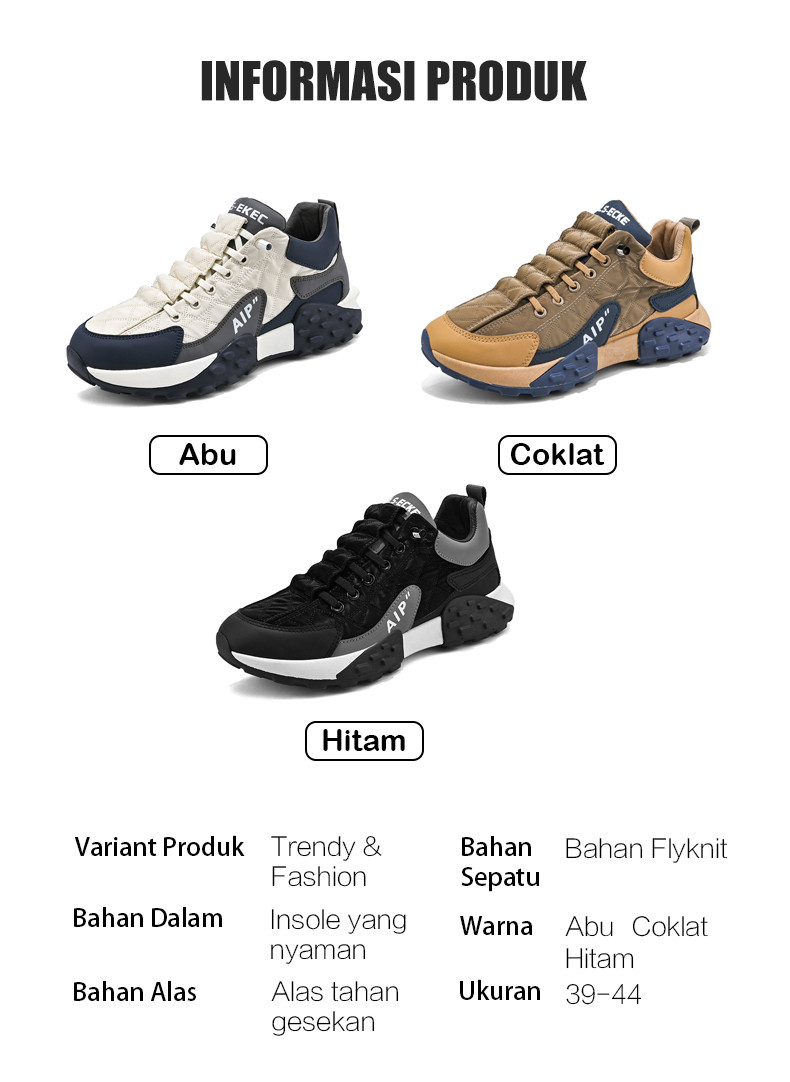 Jual Leedoo Sepatu Olahraga Pria Sepatu Pria Casual Sneakers Fashion Cowok Kekinian Sport Shoes ...