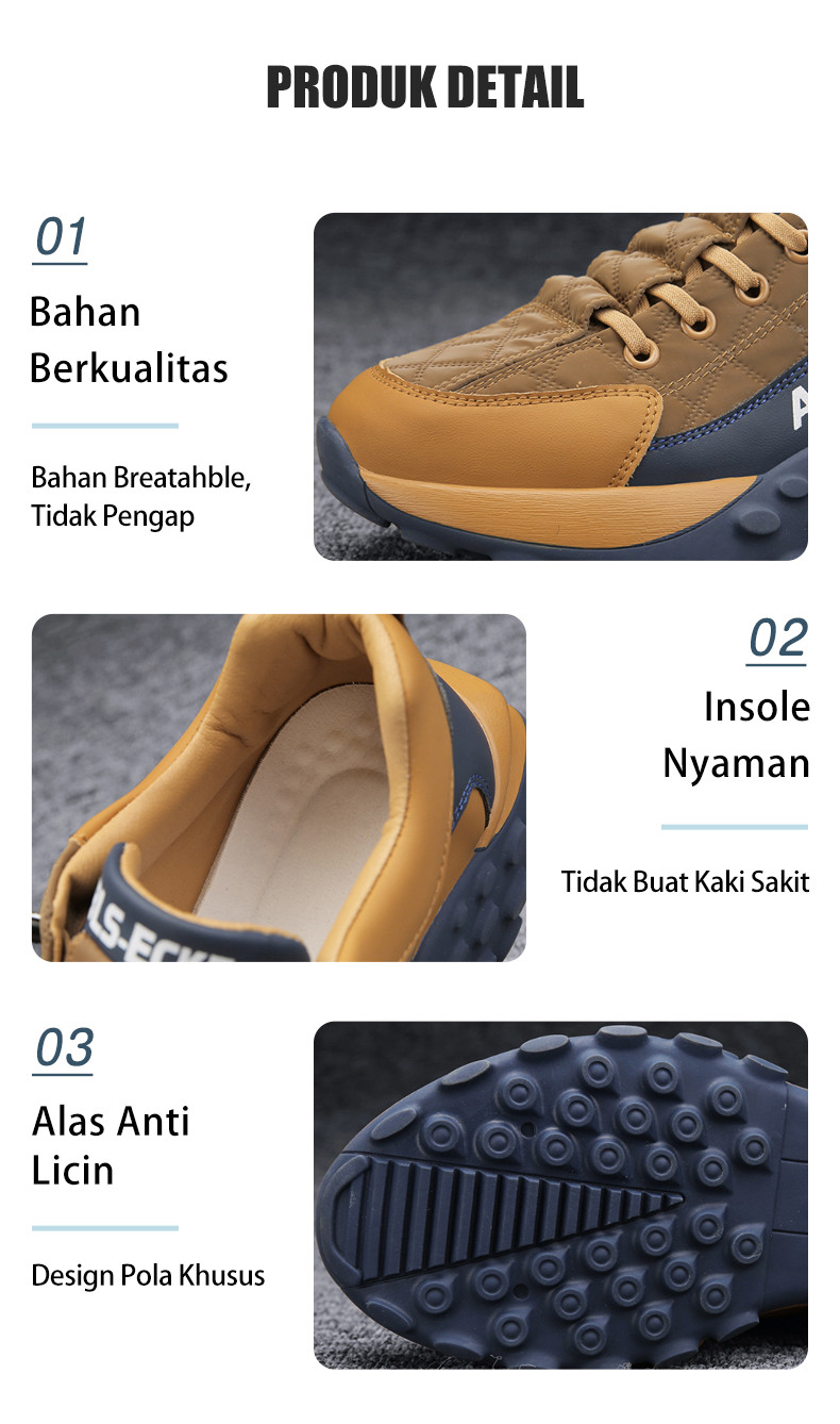 Jual Leedoo Sepatu Olahraga Pria Sepatu Pria Casual Sneakers Fashion Cowok Kekinian Sport Shoes ...