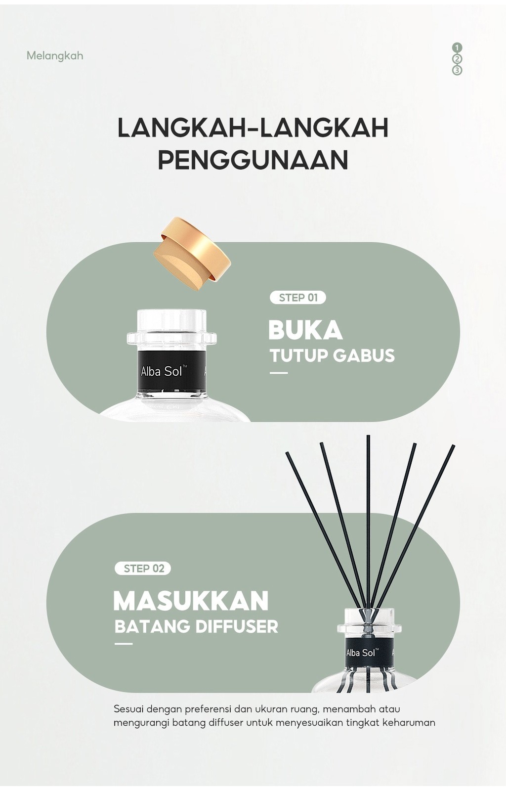 Jual OHSOME - Alba Sol/Lavendale Reed Diffuser Pengharum Ruangan 150ml ...