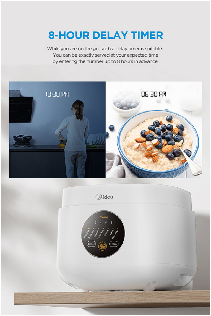 Jual Midea Digital Rice Cooker - MB-FB30M161W - 5 Layer and 7 Preset ...