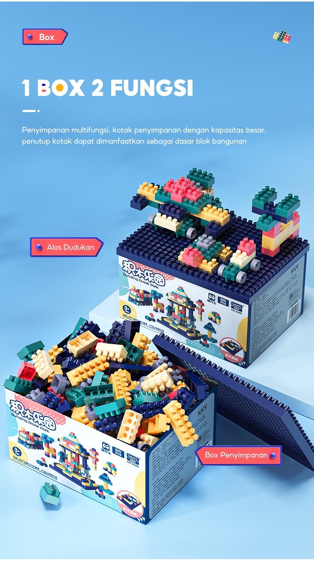 Jual OHSOME - Mr. man · Mainan Brick Balok Susun Anak DIY 260pcs Bahan ...