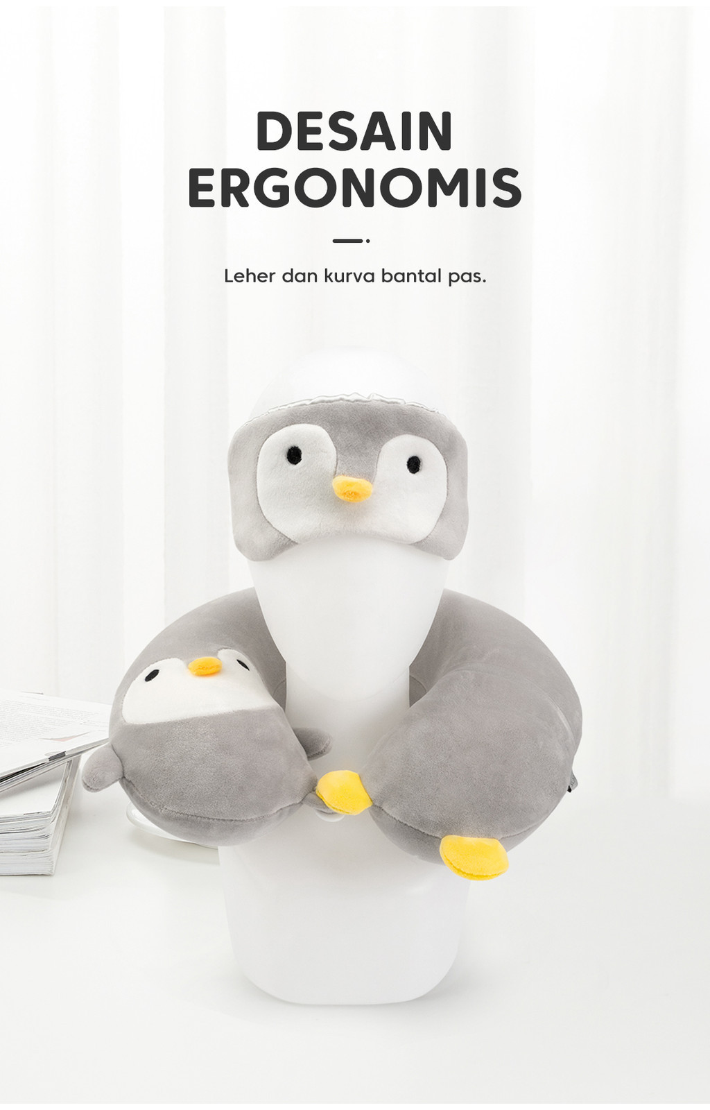 Jual OHSOME - SLADKO Animal Series Eye Mask And Neck Pillow Bantal ...