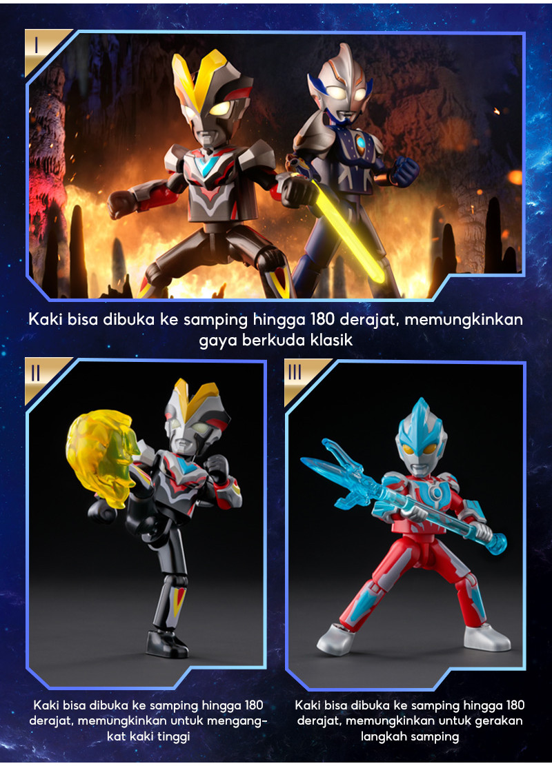 Jual OHSOME Blind Box Gacha Set Koleksi Figure Ultraman Seri Galaxy 09 ...