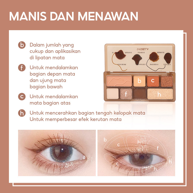 Jual OHSOME - SHEDELLA Symphony Eyeshadow Palette / Resin Series Makeup ...