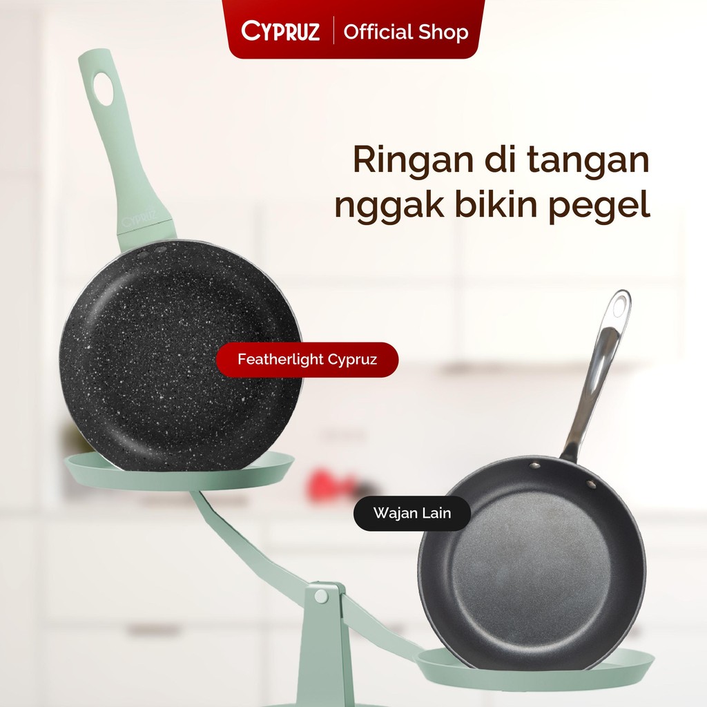 Jual Cypruz Wajan Penggorengan Anti Lengket Fry Pan Featherlight Series | Shopee Indonesia