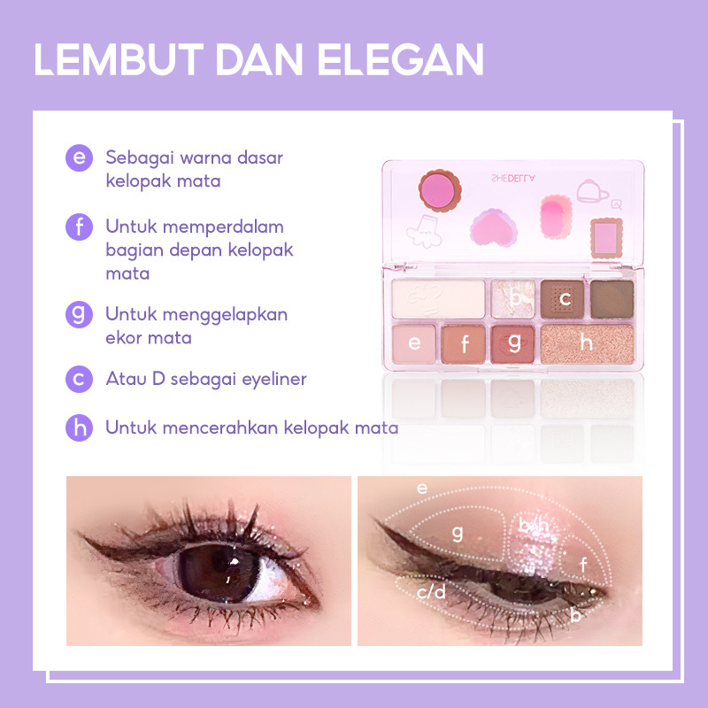 Jual OHSOME - SHEDELLA Symphony Eyeshadow Palette / Resin Series Makeup ...