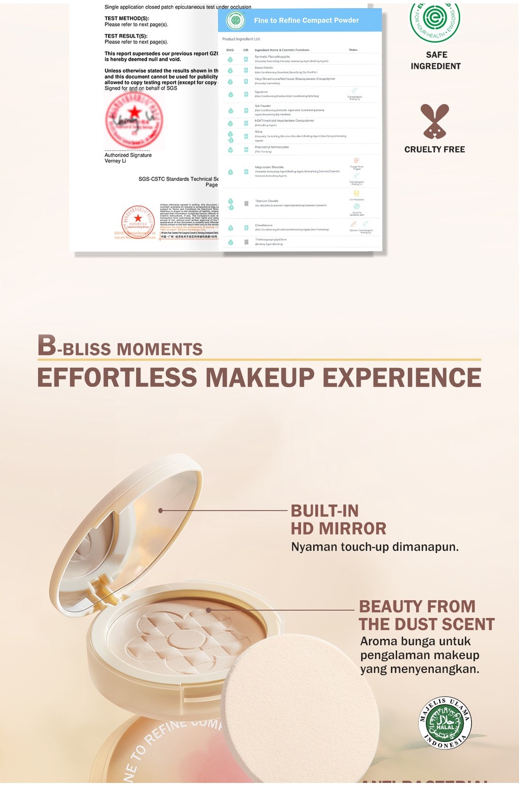 Jual [MUST HAVE] BNB barenbliss Korean Bloomatte Fine to Refine Compact ...
