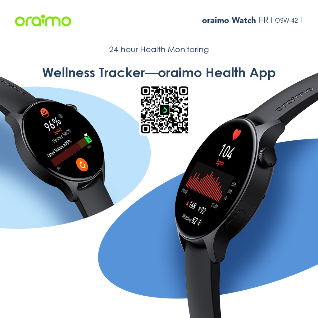 Jual oraimo Jam Tangan Pintar Smartwatch 1.43'' AMOLED OSW-42 Bluetooth ...