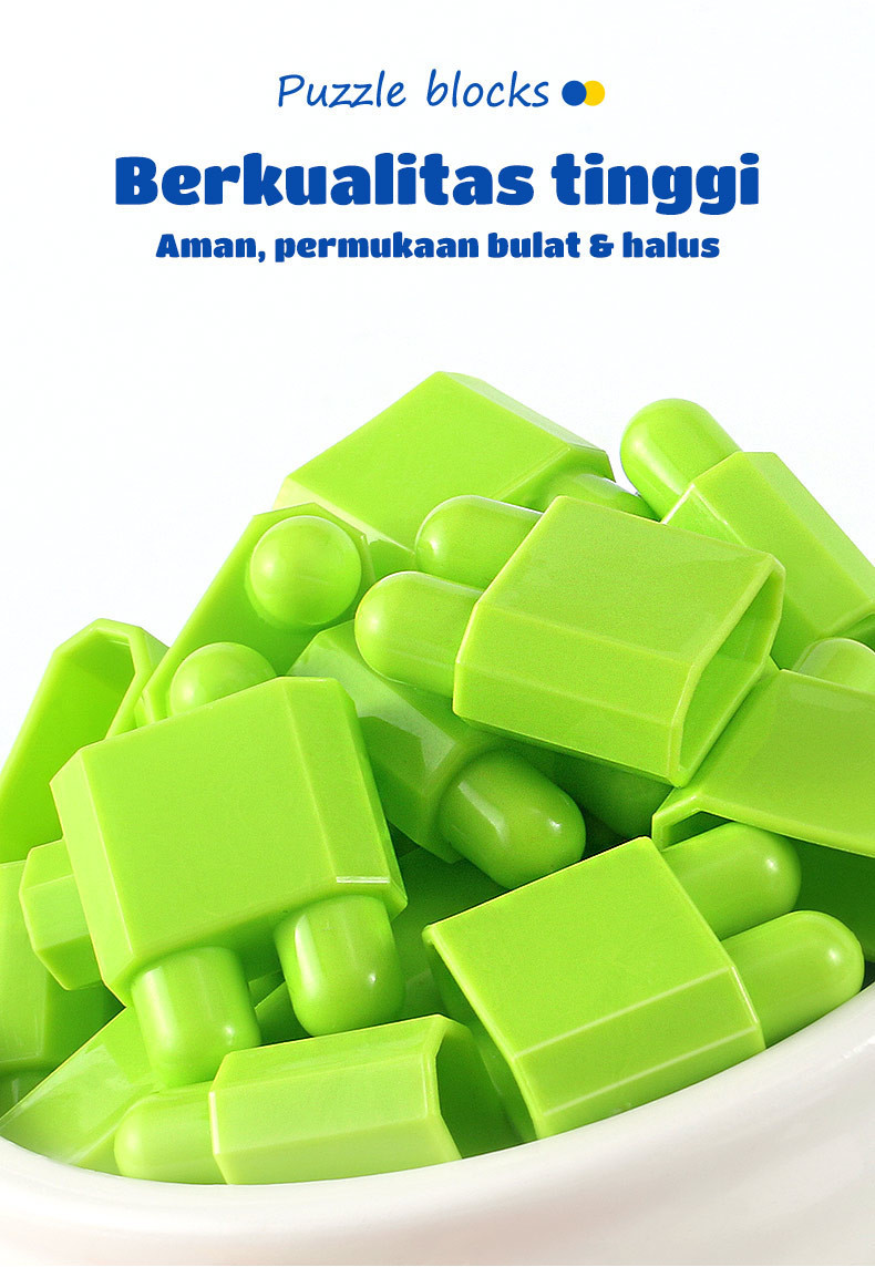 Jual OHSOME Yinerle Brick Balok Blok Bangunan Susun Anak DIY 260pcs ...