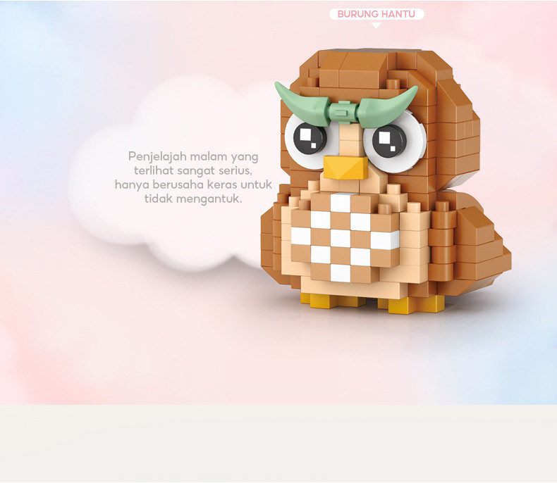 Jual OHSOME LOZ Animal Mini Building Blocks / Blok Mainan Brick Balok ...