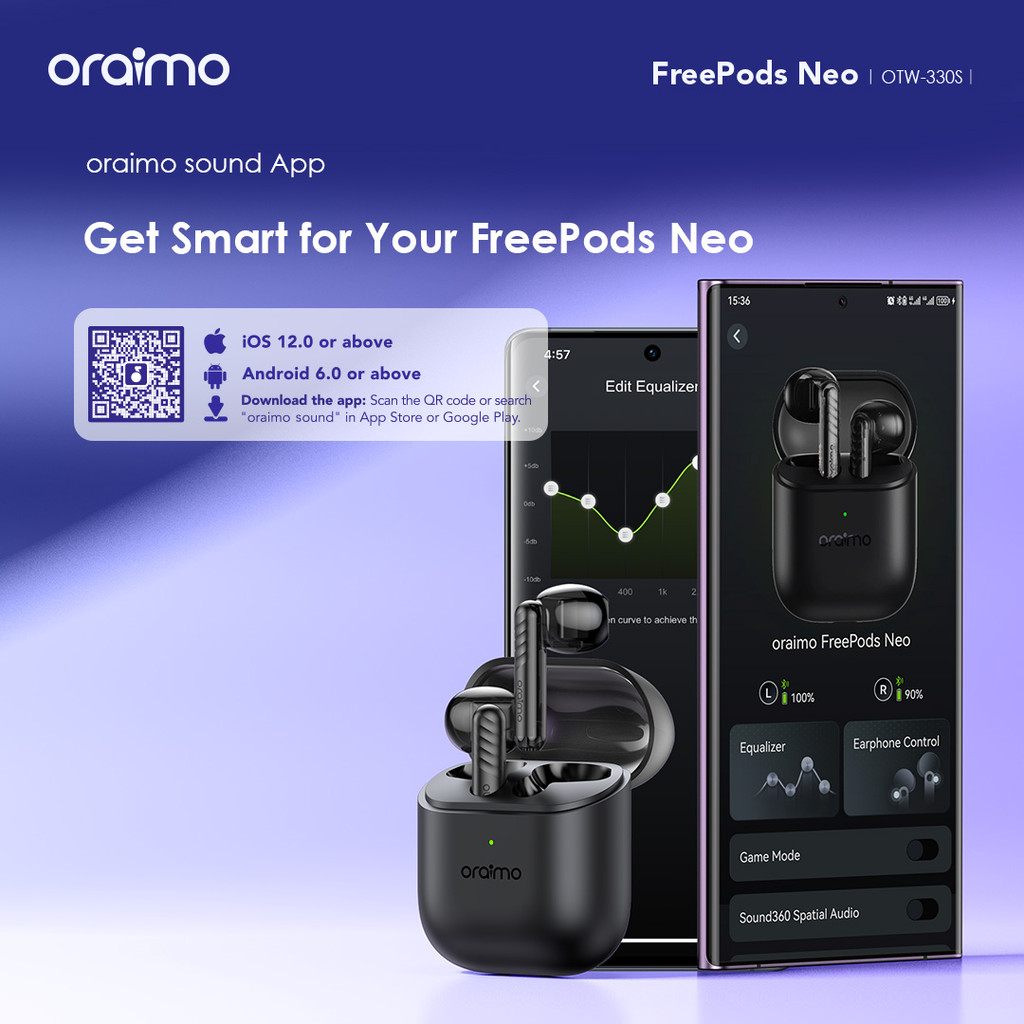Jual oraimo x Mobile Legends TWS Freepods Neo OTW-330S Bluetooth V5.3 ...