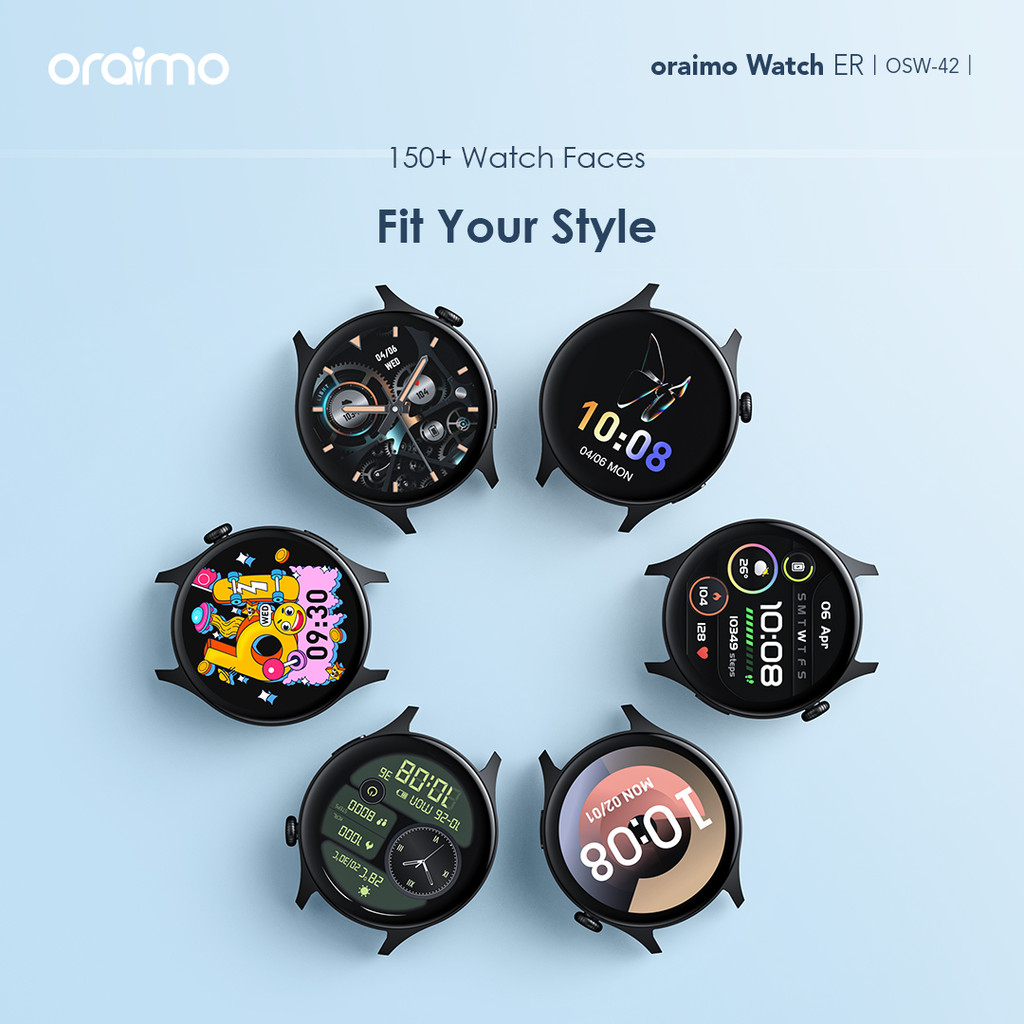 Jual oraimo Jam Tangan Pintar Smartwatch 1.43'' AMOLED OSW-42 Bluetooth ...