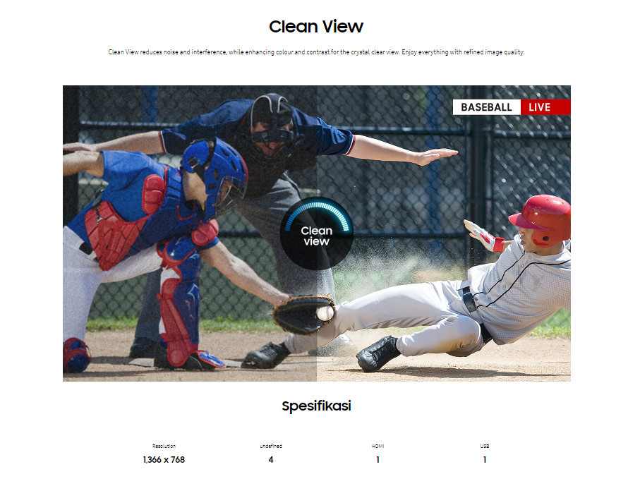 Jual SAMSUNG 32T4001 LED TV 32 Inch Digital USB HDMI 32T4003 ...