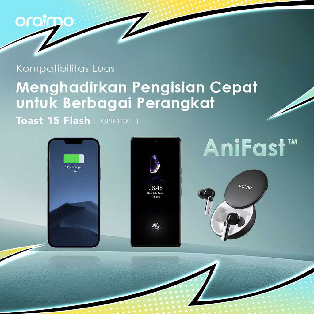 Jual Oraimo Powerbank Mobile Legends OPB-1100 MPL Kapasitas Nyata Real ...